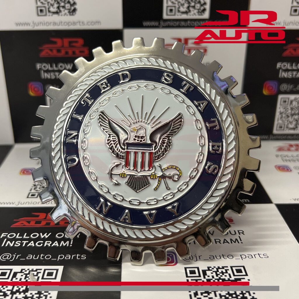 US Navy - Flag Emblem Car Grille Badge - JR Auto Parts