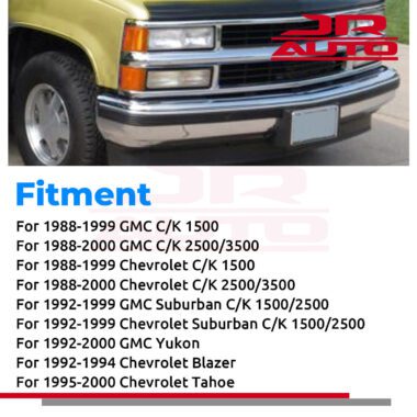 88-98 Chevy 454 SS GMC LOWER VALANCE for Front Bumper w FOG Lights OBS ...