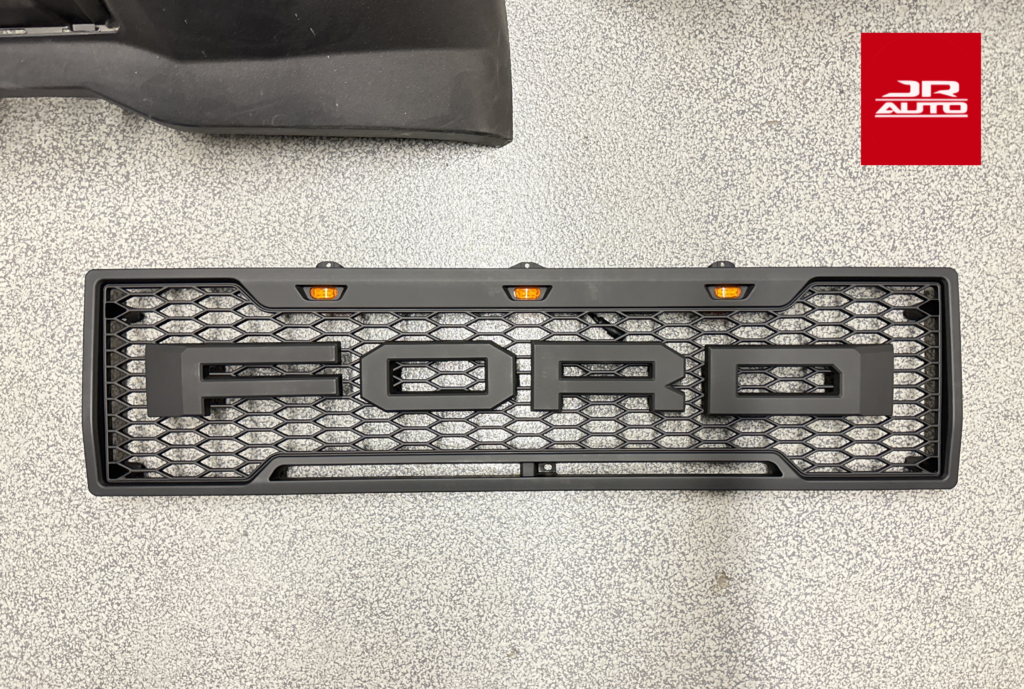 80-86 Ford F150 Bronco Raptor Grille Grill w/ Letters & LED Lights 1980 ...
